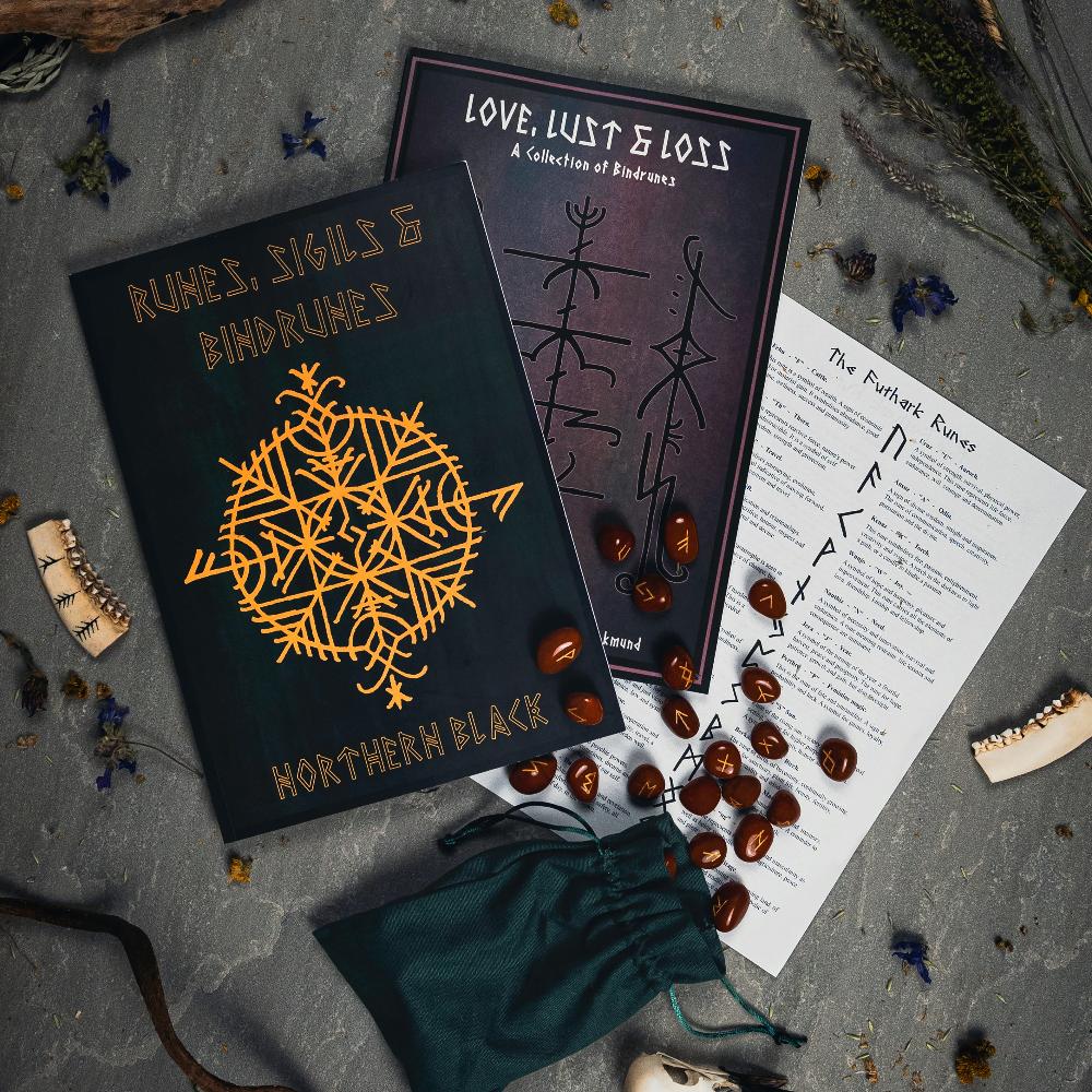 RUNIC JOURNEY BUNDLE: BOOKS & RUNE STONE SET – NorthernBlack